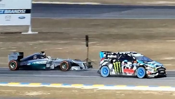 Ekshibicijsko ludovanje Lewis Hamiltona i Ken Blocka (video) – Automania.hr