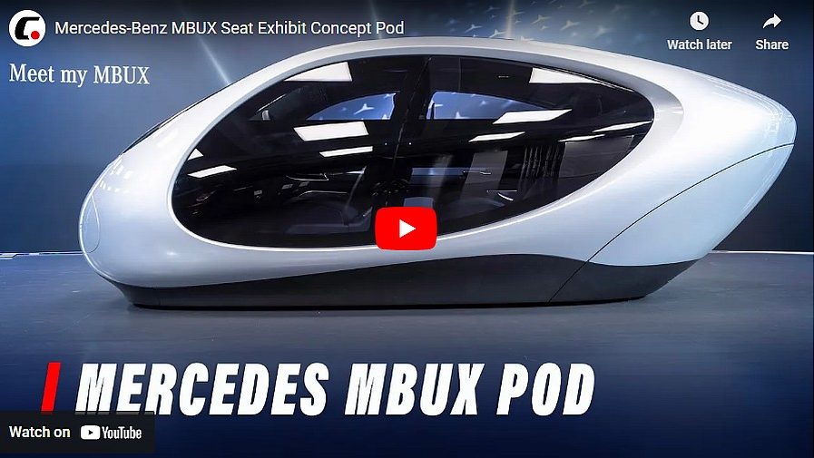 Nađen izgubljeni prototip Mercedes-Benz MBUX Seat Exhibit Concept Pod ...
